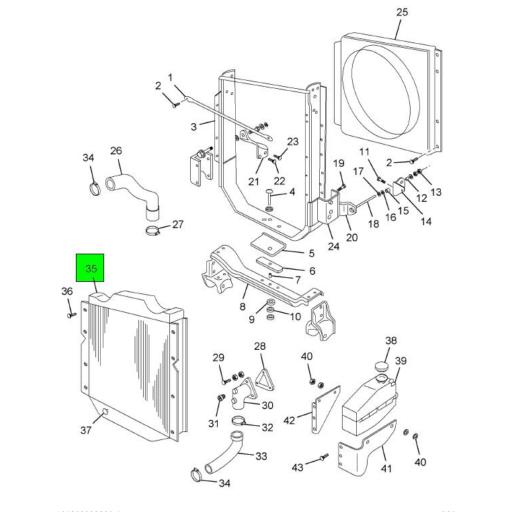 1664072C91 Navistar International | RADIATOR ASM | Source One Parts Center