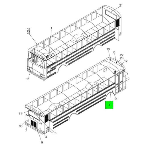 425143001 IC Bus | Chassis Logo Engineered by International | Source ...