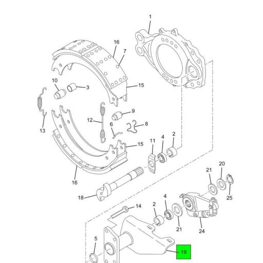 2512850C91 Navistar International | Rear Cam Bracket U573299Q6257 ...