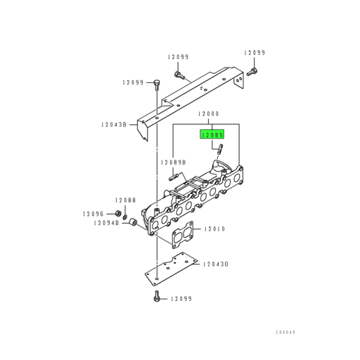 MH002320 Mitsubishi FUSO | Exhaust Manifold Stud | Source One Parts Center