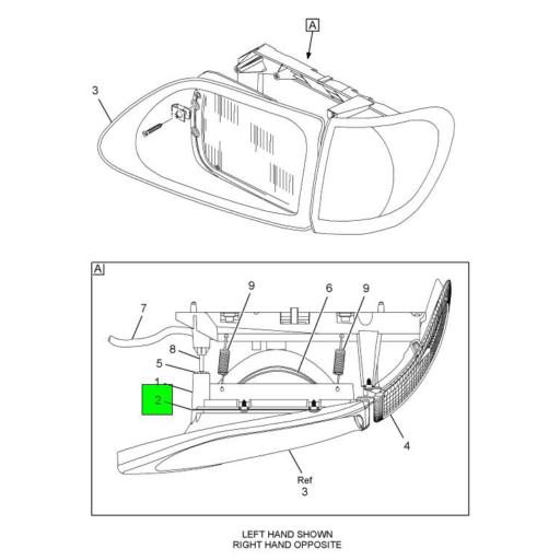 2505362C1 Navistar International | Headlight Bezel Ring | Source One ...