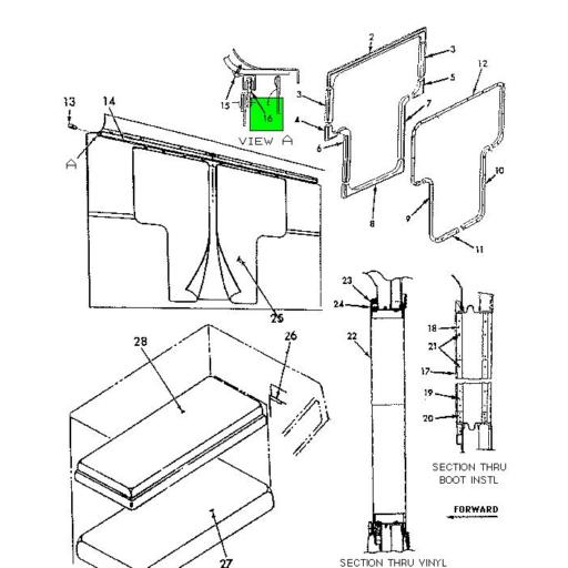 2602364C91 Navistar International | Curtain Hanger Clips for ProStar ...