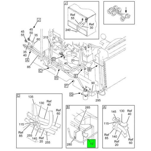 2027576C92 Navistar International | Flexible Refrigerant Hose A/C ...