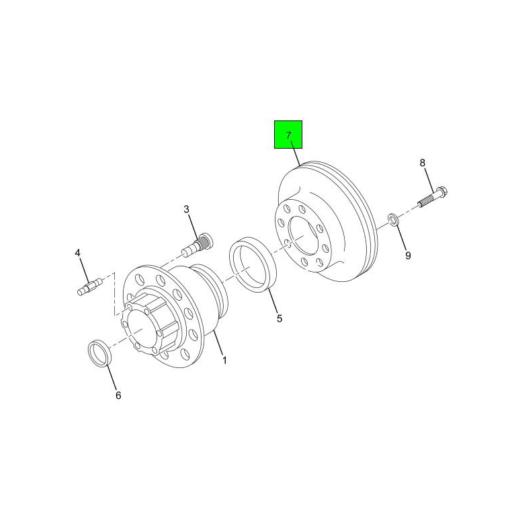 2594596C1 Navistar International | Brake Rotor | Source One Parts Center