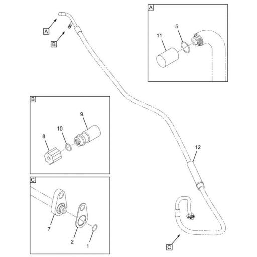 3576357C92 Navistar International | Hose Air Conditioning Evaporator to ...