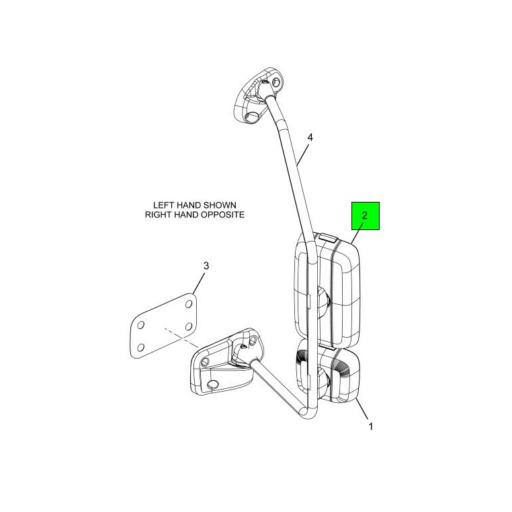 2514662C91 Navistar International | Remote Chrome Housing Right-Hand ...