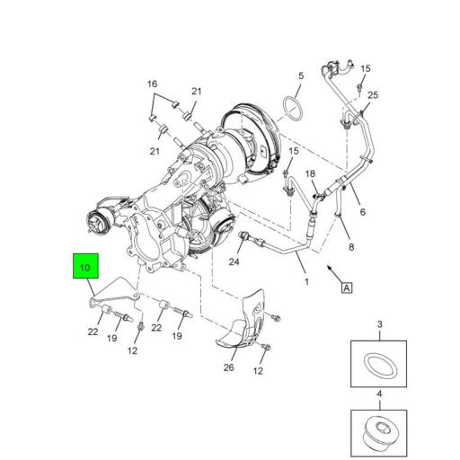 62091405030 Navistar International | Turbocharger Support Bracket ...