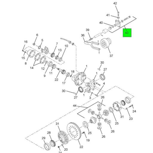 1696245C91 Navistar International | Air Cylinder Intermediate Axle ...