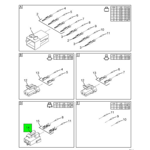 3599253C1 Navistar International | 2-Way FP480 Body Connector - 4 Pack ...