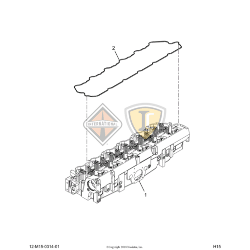 5010856R92 Navistar International | Remanufactured 15L Cylinder Head ...