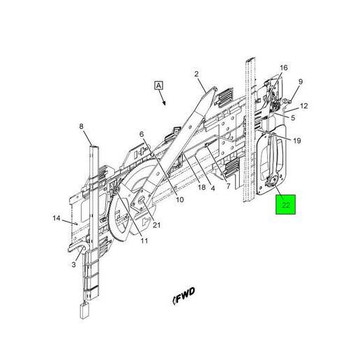 2587515C1 Navistar International | Left Hand Outside Door Handle ...