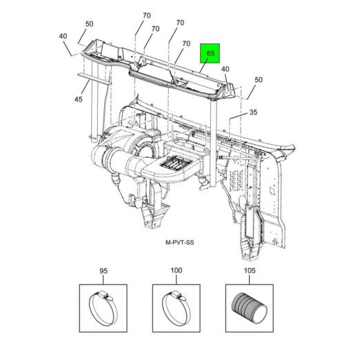 3571812C96 Navistar International | Baffle Assembly for Motor Cover and ...