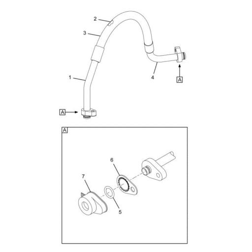 4075336C91 Navistar International | AC Evaporator to Compressor Hose ...