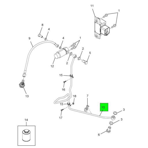 3018381C1 Navistar International | Cold Start Fuel Supply Tube Assembly ...