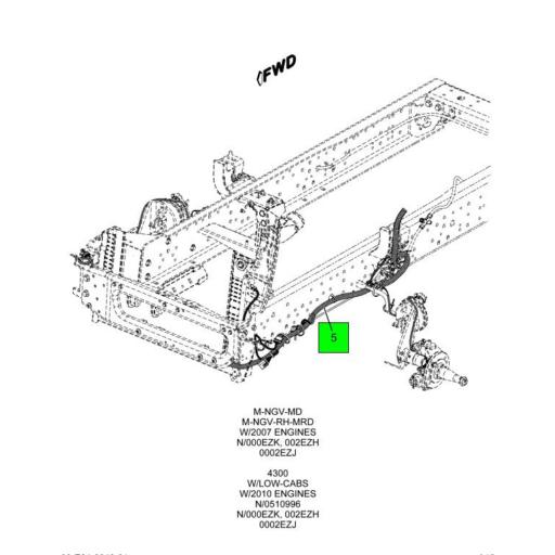 3680075F92 Navistar International | Forward Chassis Harness Base with ...