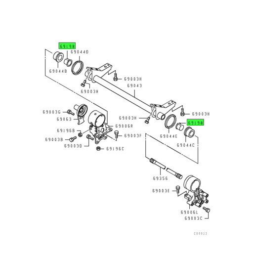 MK397067 Mitsubishi FUSO | Cab Front Mounting Bushing | Source One ...