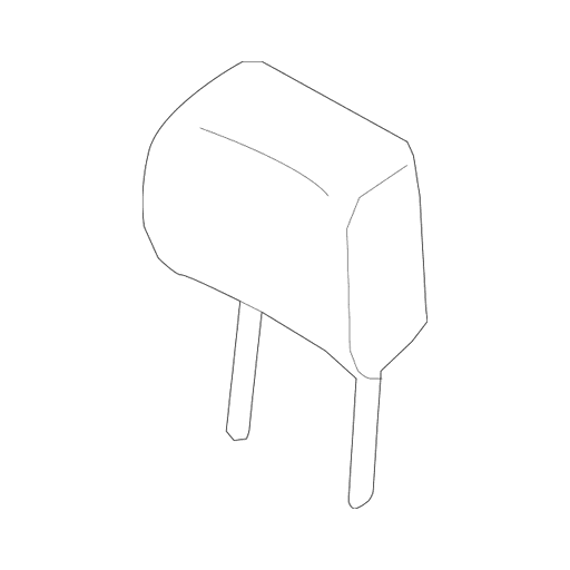MB3Z60611A08AA Ford | Cover And Pad Headrest - Left Right Front ...