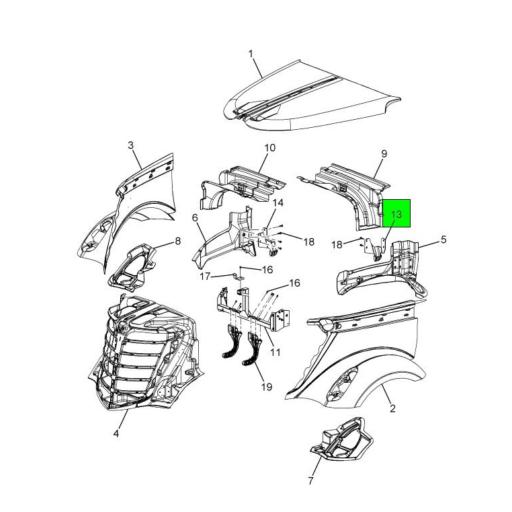 3810694C2 Navistar International | Hood Support | Source One Parts Center
