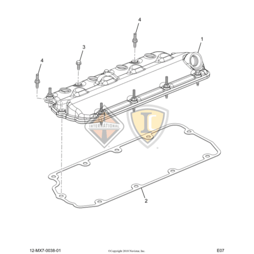 2511366C91 Navistar International | Valve Cover Gasket Kit Left or ...