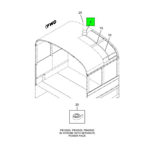 4078590C92 Navistar International | Bus Body Strobe Light Double-Flash ...