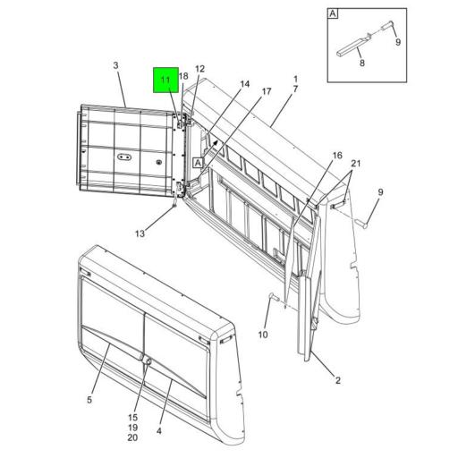 2509484C1 Navistar International | Door Hinge | Source One Parts Center