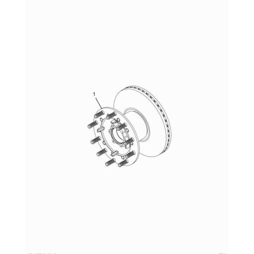 4222639C91 Navistar International | Front Wheel With Rotor F12 Steel 10 ...