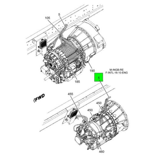 6103430C97 | Genuine Navistar International® HARNESS ENGINE 2 AWG CIRC ...