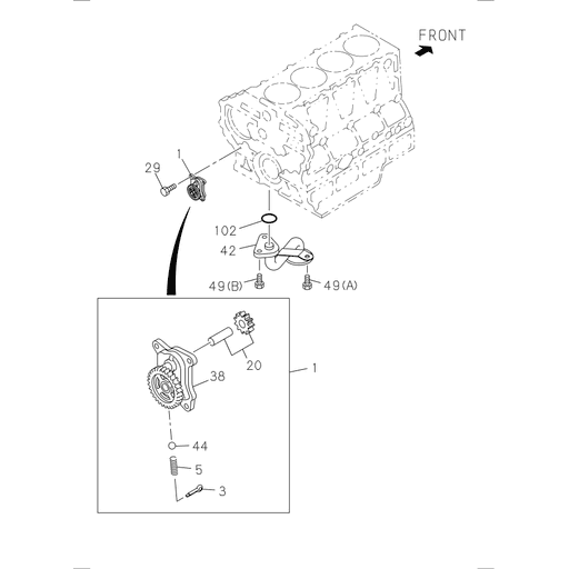 8-97230-894-0 Isuzu | Oil Strainer | Source One Parts Center