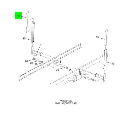 3566285C1 Navistar International | Tail Pipe Turn-Back Bright Finish 5 ...