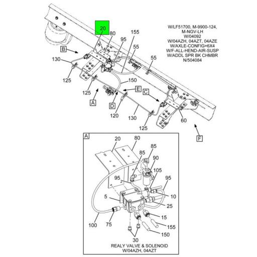 3535134C2 Navistar International | Quick-Release Valve Mounting Bracket ...