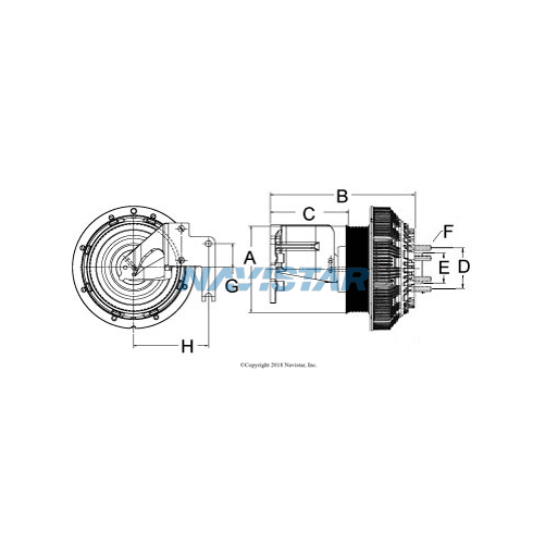HOR99A9750 Navistar International | Drive Fan Mounting Assembly ...