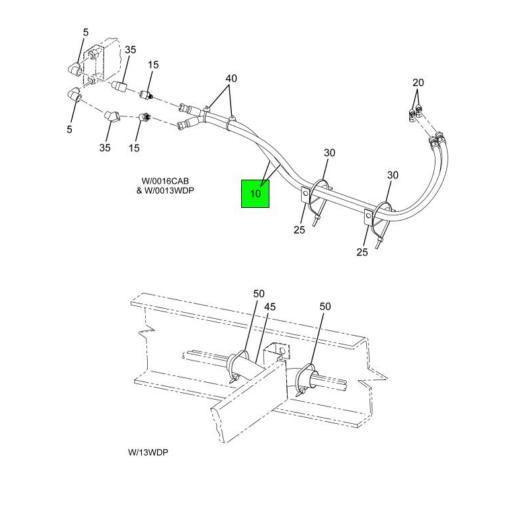 3605404C91 Navistar International | HOSE FLEX TRANSFER CASE AIR TO OIL ...