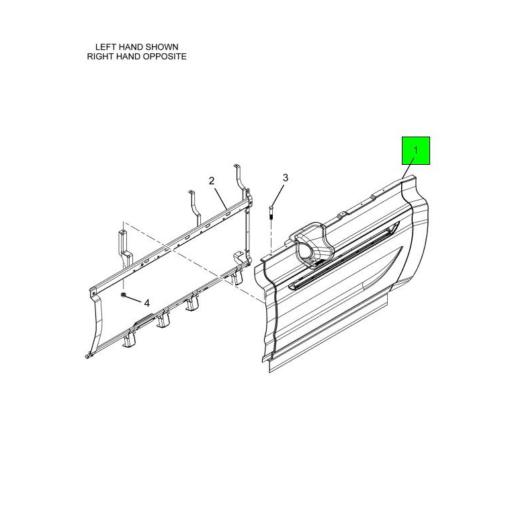 3727522C93 Navistar International | PANEL SUBASSY REAR SKIRT LONG AERO ...