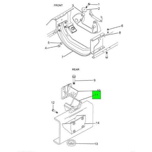 1664728C2 Navistar International | Insulator Snubber | Source One Parts ...