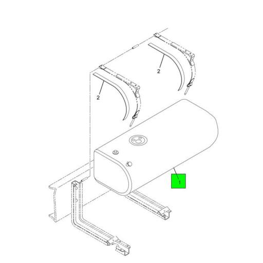 3589906C92 Navistar International | 100 Gallon Aluminum Fuel Tank 23 in ...