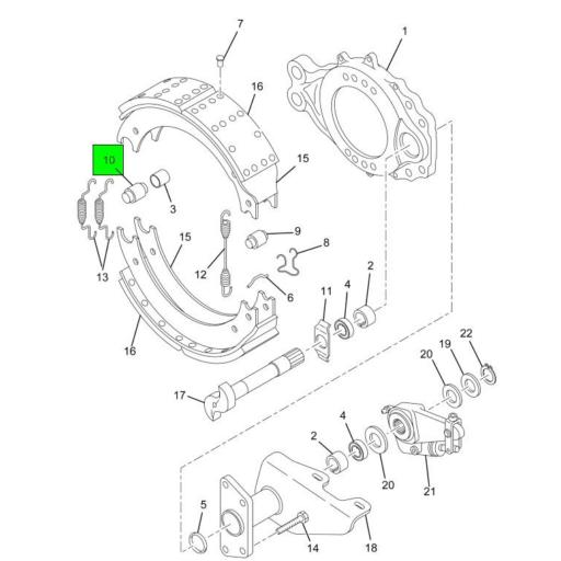 577653C1 Navistar International | Brake Shoe Anchor Pin - 4 Pack ...