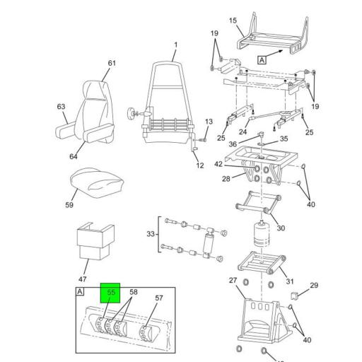 2505474C1 Navistar International | Six-Button Seat Manifold | Source ...