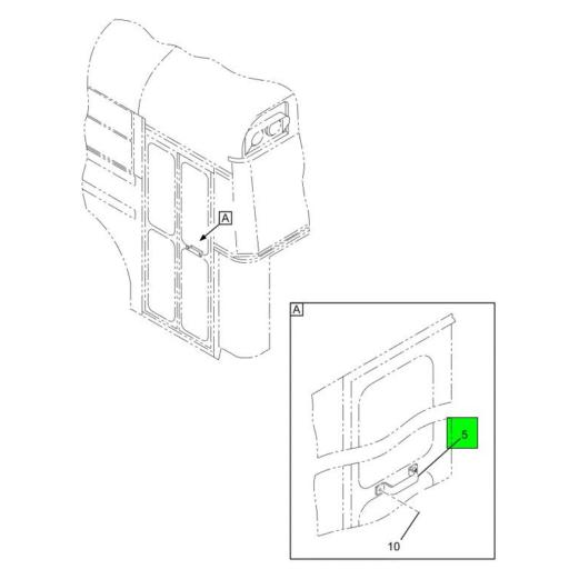 425860001 Navistar International | Exterior Grab Handle Plastic ...