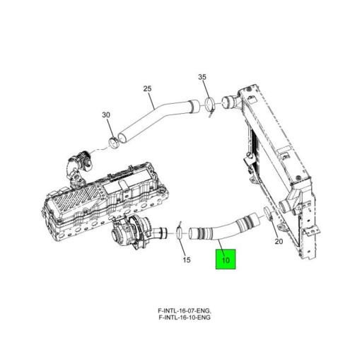 4081670C91 Navistar International | Hot-Side Charge Air Pipe | Source ...