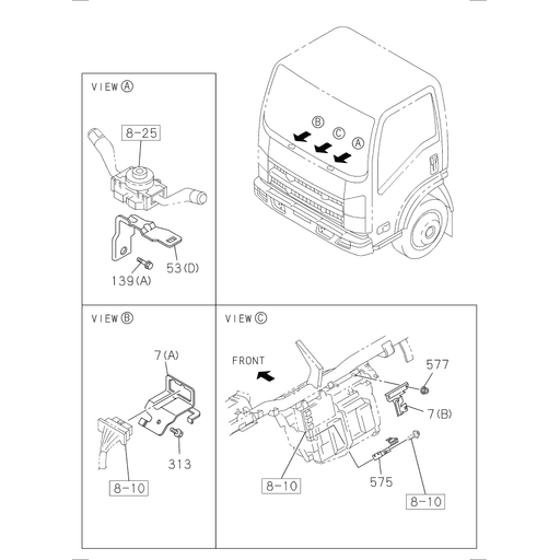 1-09707-197-0 Isuzu | Eng Harness Clip | Source One Parts Center
