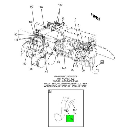 3998608C1 Navistar International | Adapter Fitting 1/2-14 NPTF Straight ...