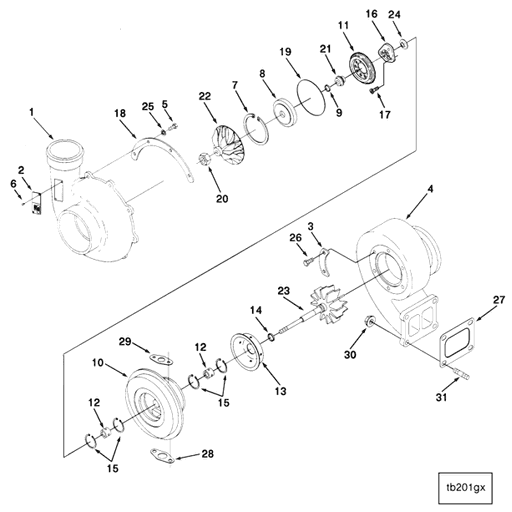 3801596 Cummins | Turbocharger | Source One Parts Center