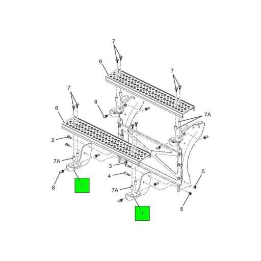 4075181C1 Navistar International | Bottom Step Support Long | Source ...