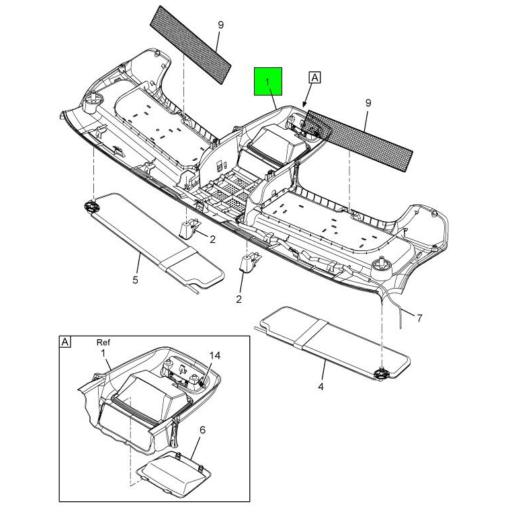 3615177C2 Navistar International | Overhead Console Panel | Source One ...