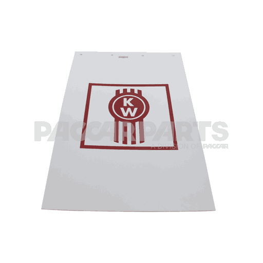 24X36WKWB | Kenworth® | MUDFLAP-WHITE 3/16 36 KW BUG RED | Source One ...