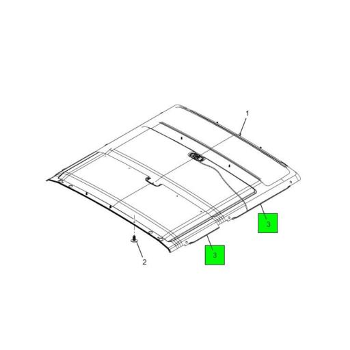 3615025C91 Navistar International | Headliner Roof Trim Medium Neutral ...