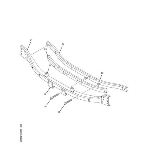 3565821C1 Navistar International | Hood Crossbar Assembly Support ...