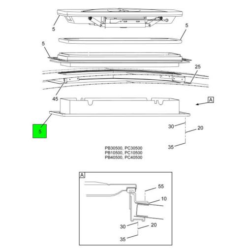 2230822C93 Navistar International | Bus Body Panel Right-Hand Alarm ...