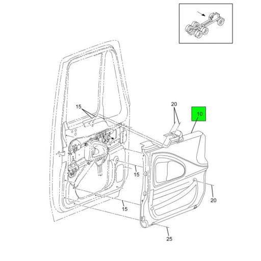 3533771C94 Navistar International | Right Front Door Trim Panel Upgrade ...