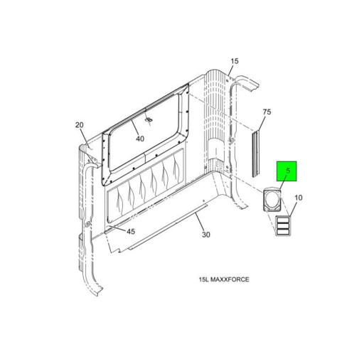 1649506C1 Navistar International | Radio Speaker Bezel and Grille ...